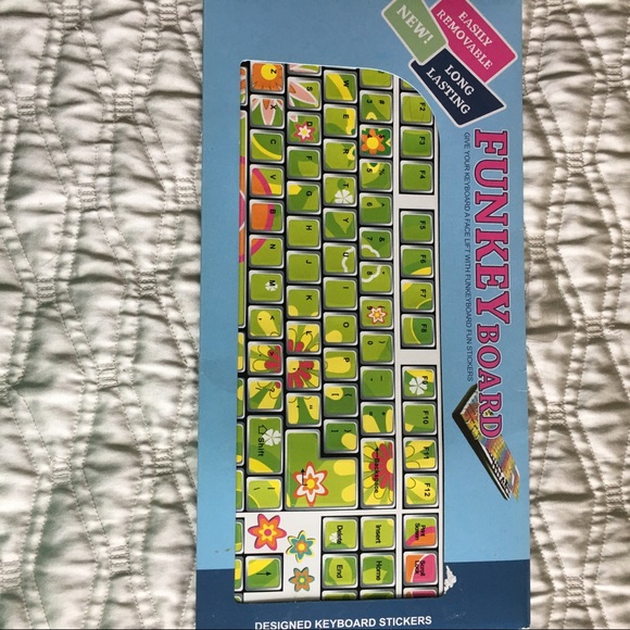 Funky Concepts | Storage & Organization | New Funkey Keyboard Stickers ...